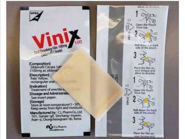 韓國 Vinix 100mg 威而鋼口溶膜 快速助勃增加硬度（10片/盒） - 威而鋼口溶膜Vinix官網