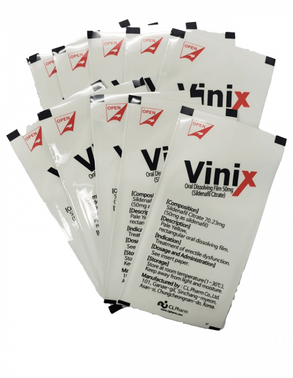 韓國 Vinix 100mg 威而鋼口溶膜 快速助勃增加硬度（10片/盒） - 威而鋼口溶膜Vinix官網